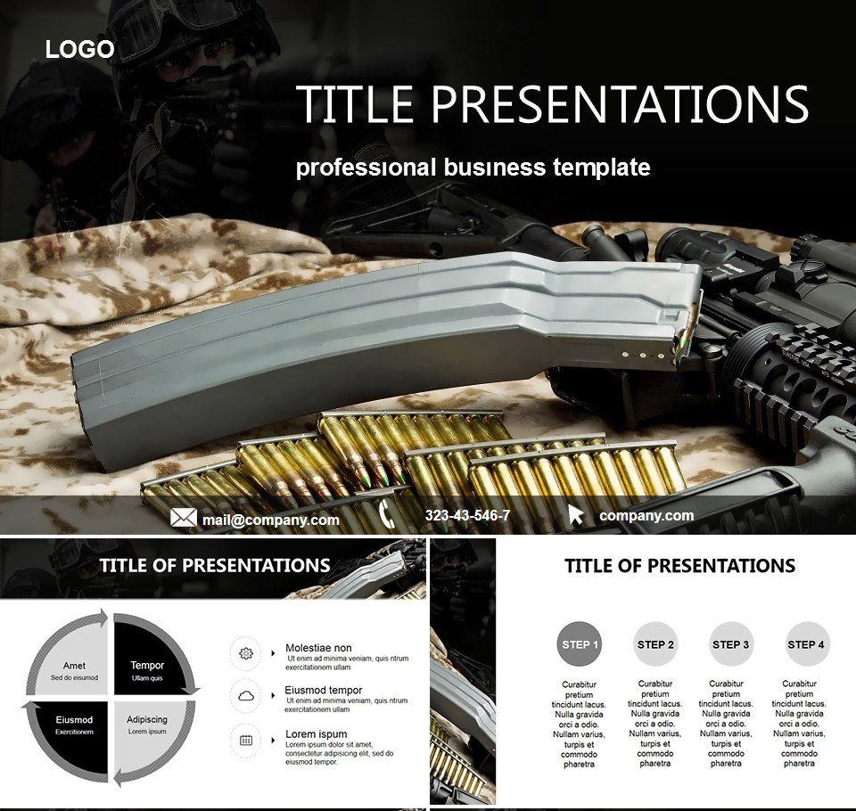 Murderous Weapon PowerPoint Templates