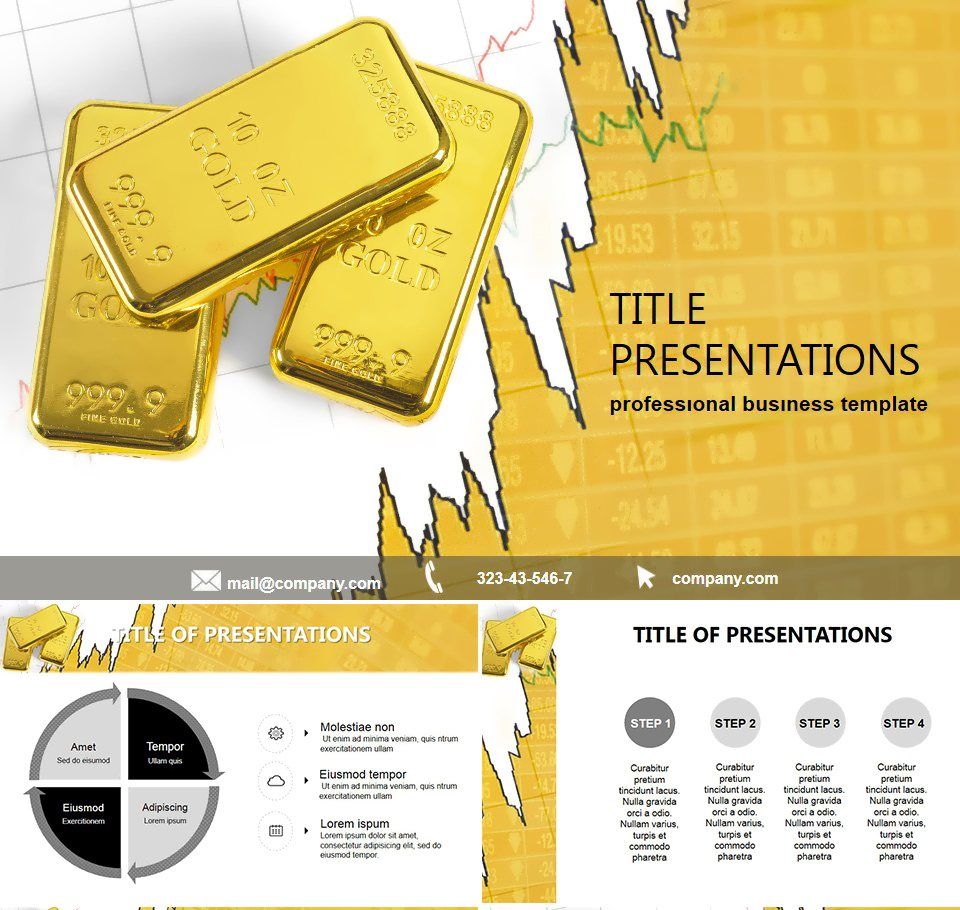 Gold Price PowerPoint templates