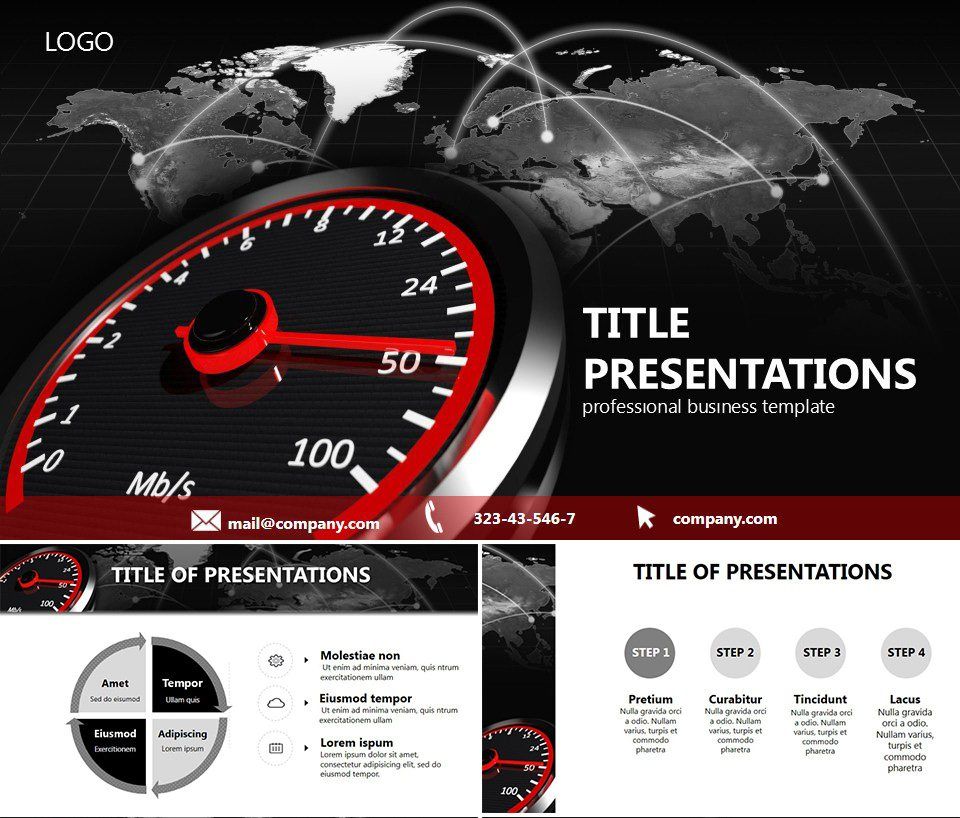 Internet Speed PowerPoint template