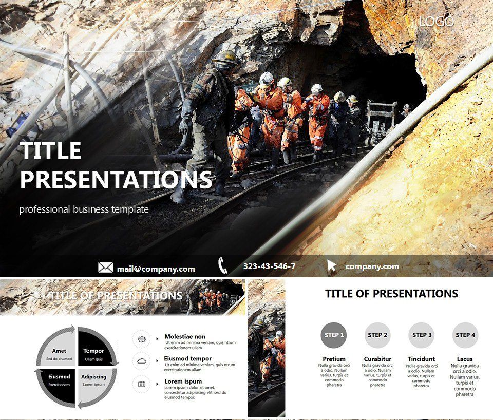 Mining Industry PowerPoint template