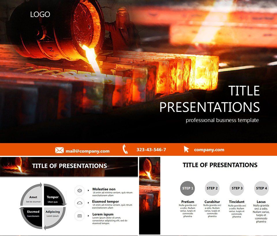 Blast Furnace PowerPoint template