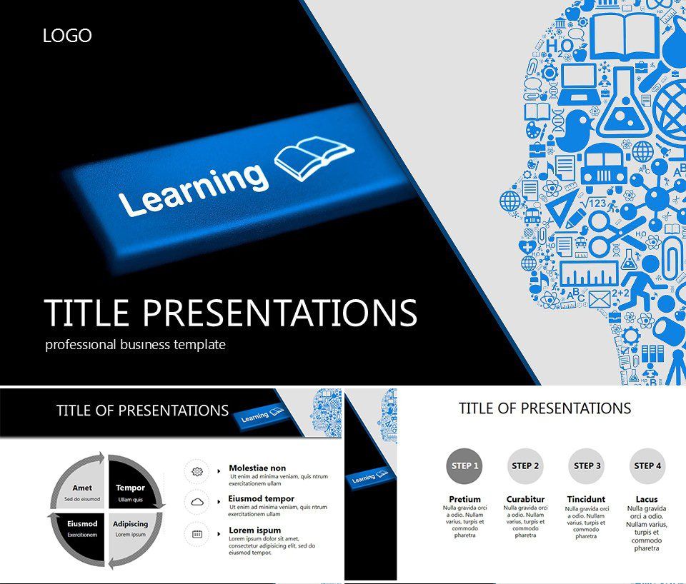 Learning Place PowerPoint template