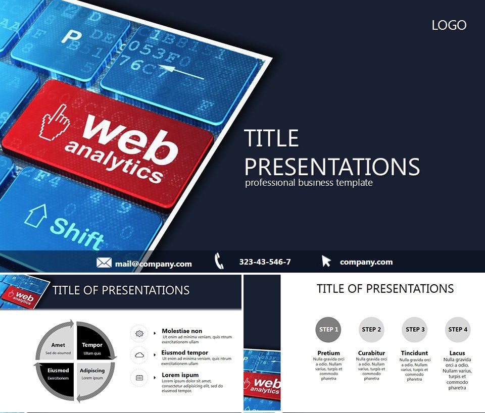 Web Analytic PowerPoint templates | ImagineLayout.com