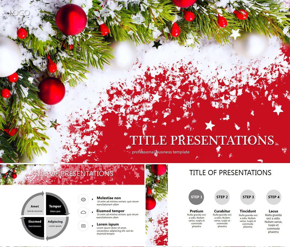 Celebrate Christmas properly PowerPoint template