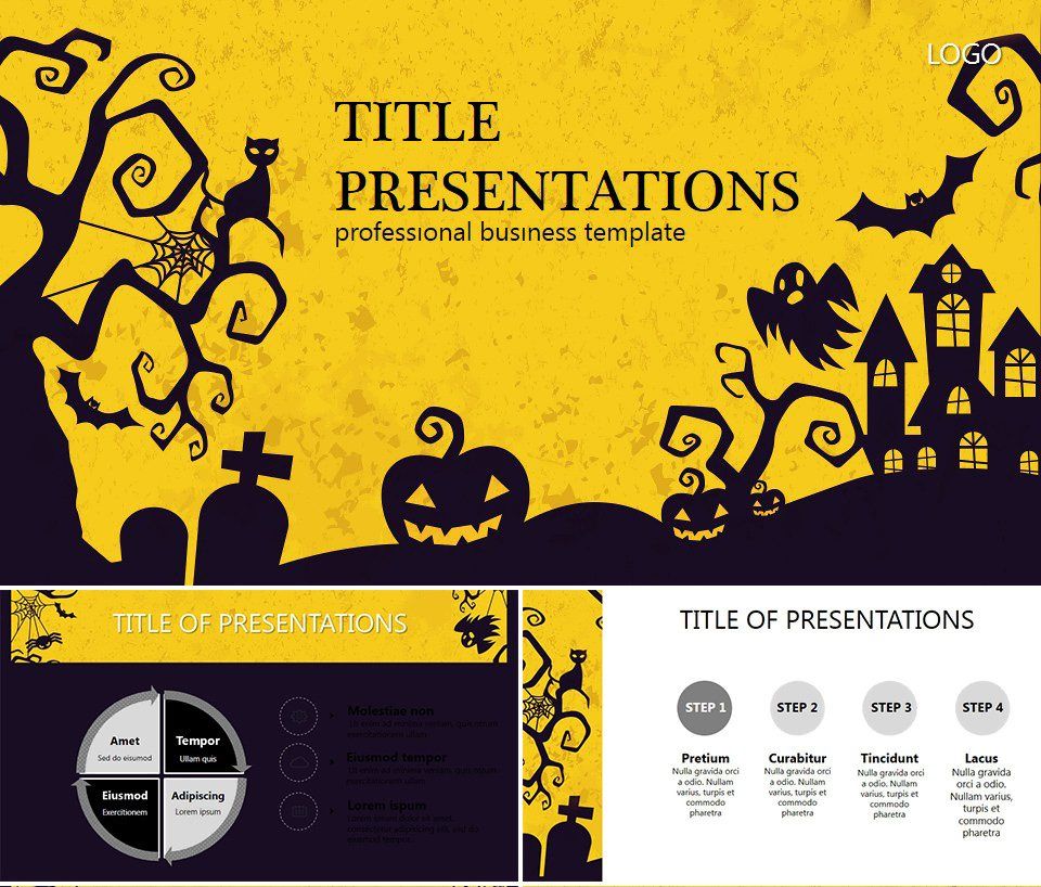 Holiday Halloween PowerPoint Template for Memorable Presentation