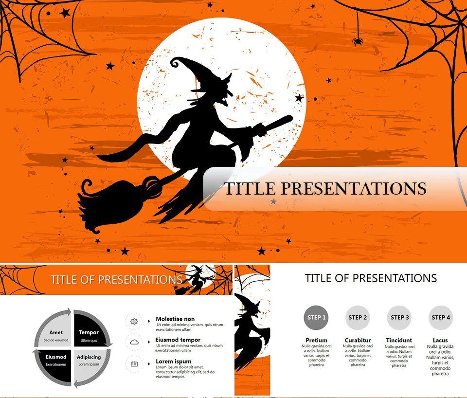 Halloween witches PowerPoint templates