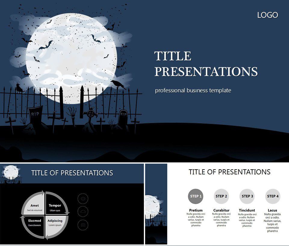 Holiday mystery and horror PowerPoint templates