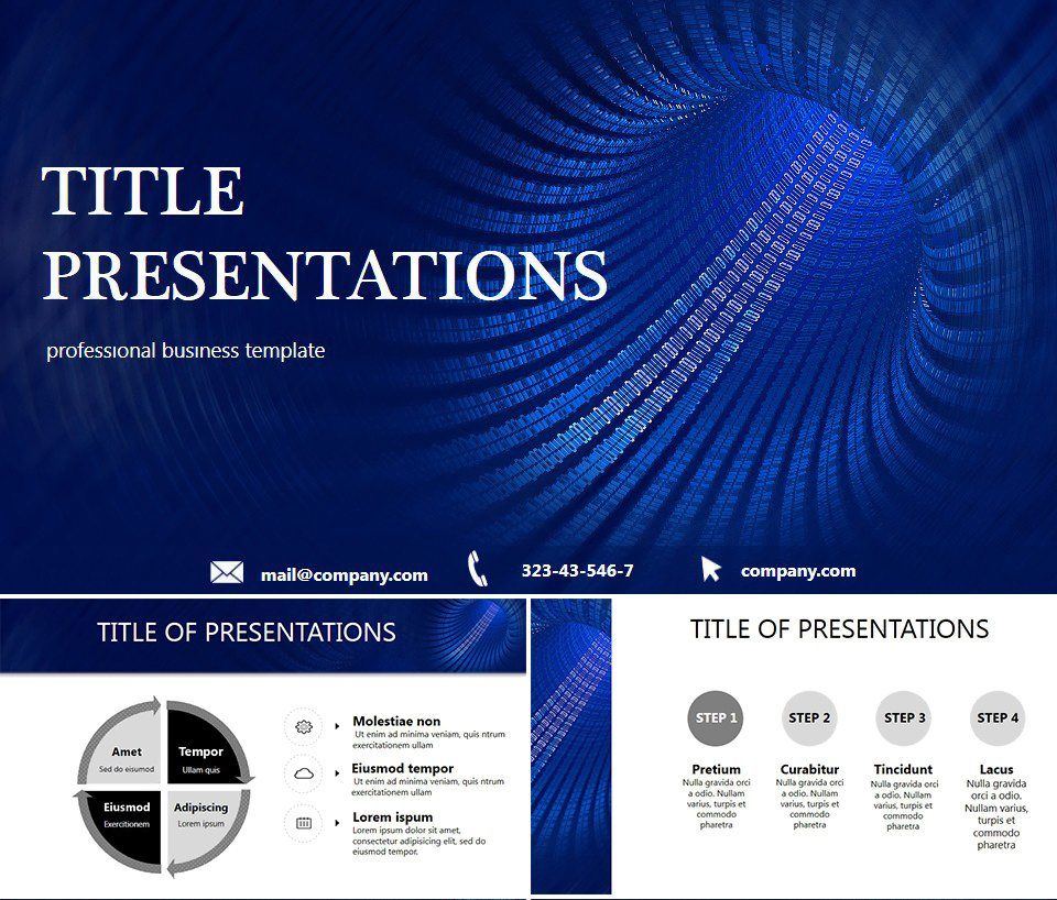 Tunnel Code PowerPoint templates