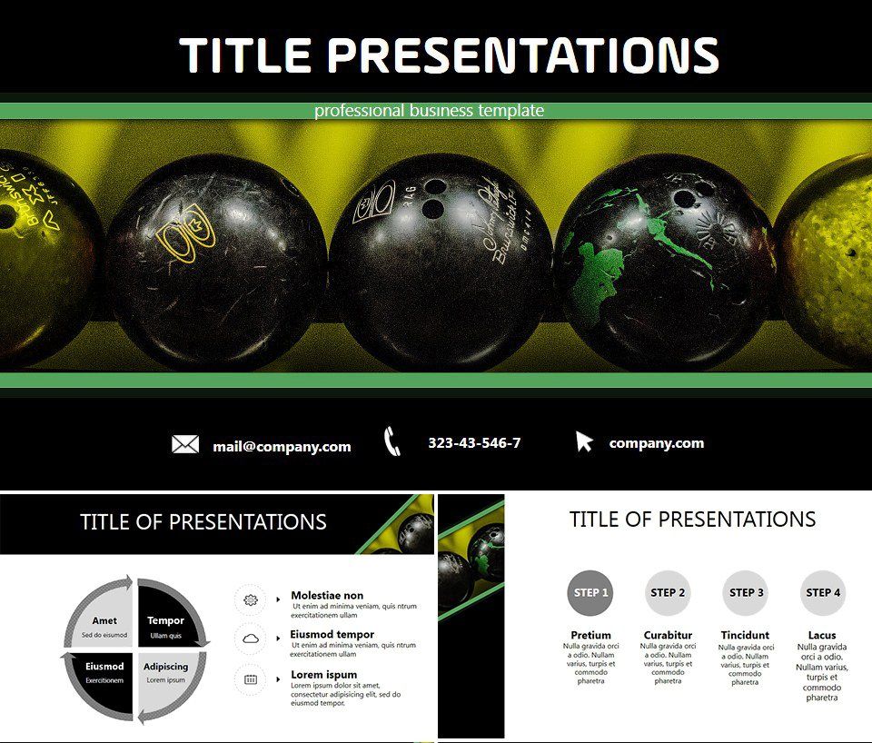 Bowling PowerPoint template
