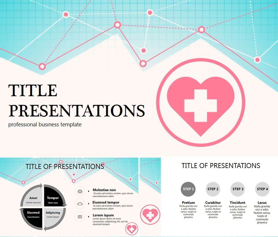 Heart Rhythms PowerPoint Template - Medicine Presentation