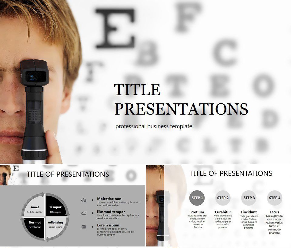 Vision Test PowerPoint Template: Presentation