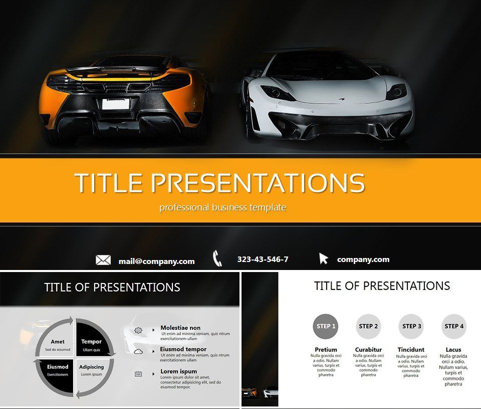 High speed Cars PowerPoint presentation