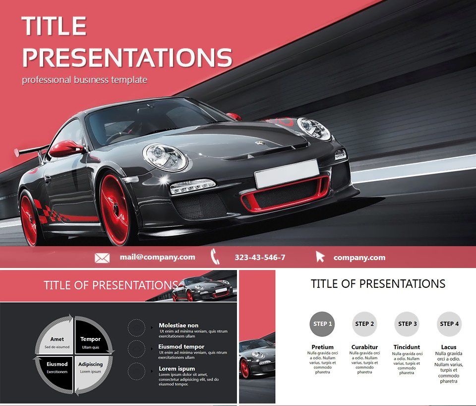 Car Dealership Catalog PowerPoint Template: Presentation