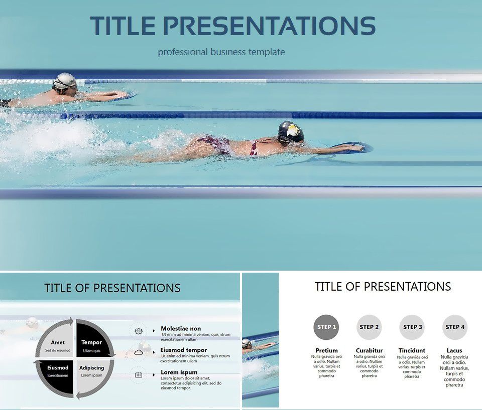 Swimming PowerPoint Template Download