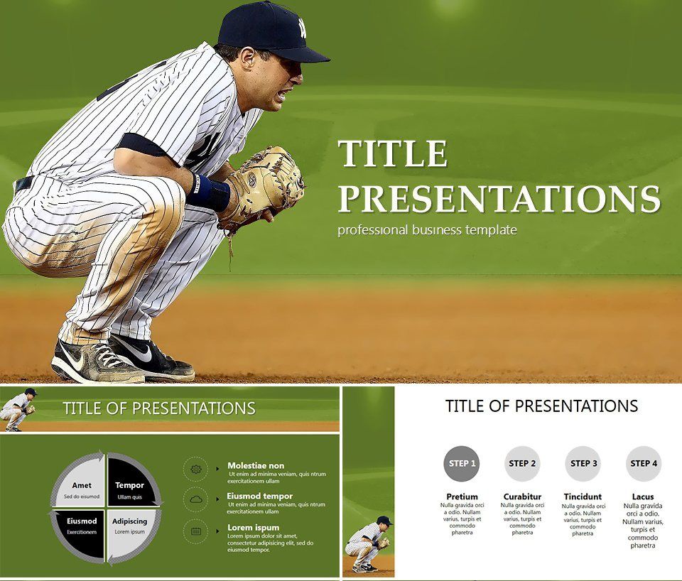 Big League Pitcher PowerPoint templates