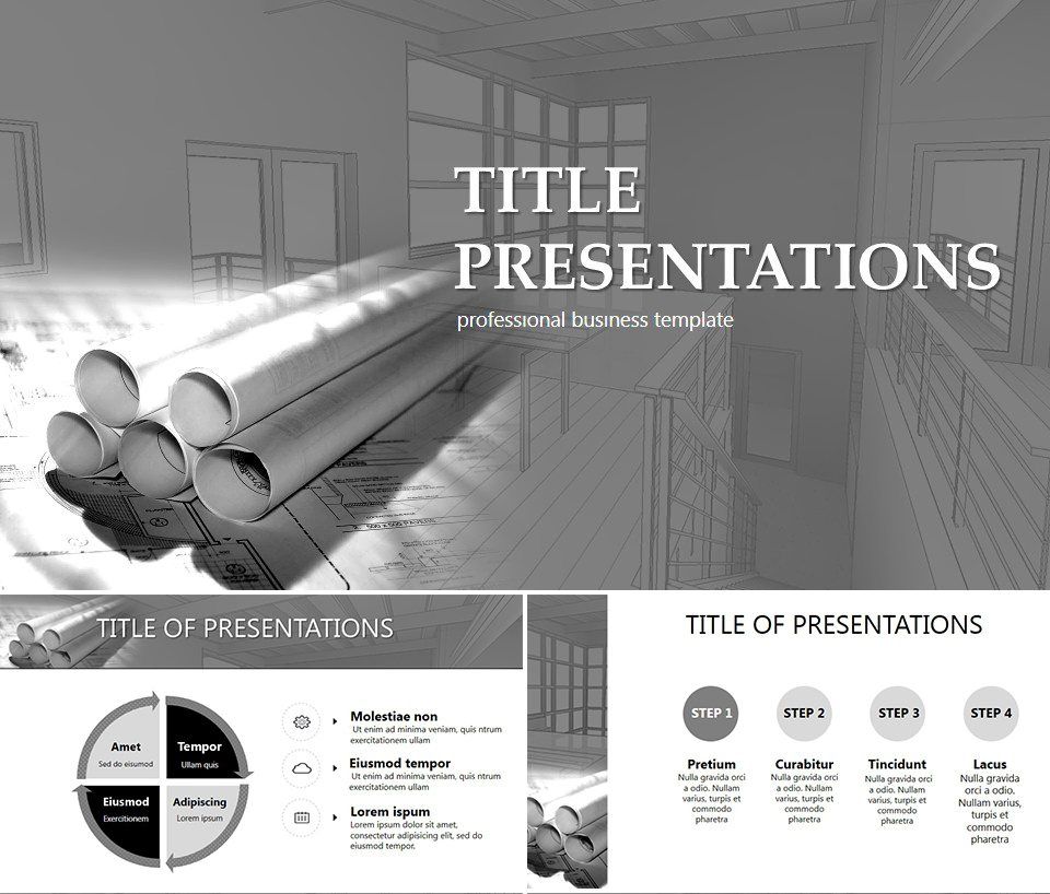 Engineering drawing PowerPoint templates