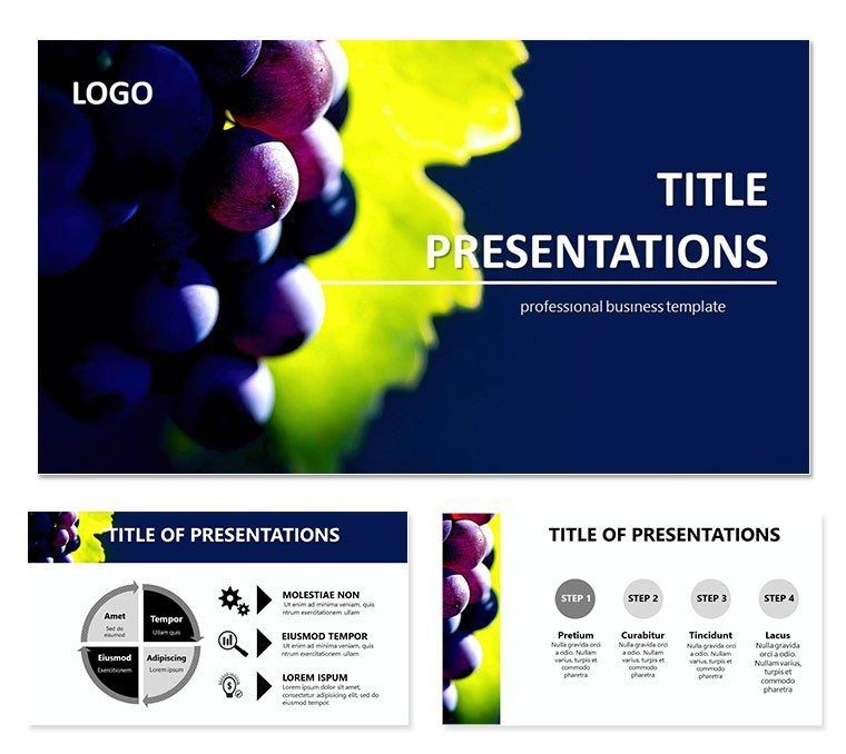 Grapes PowerPoint templates