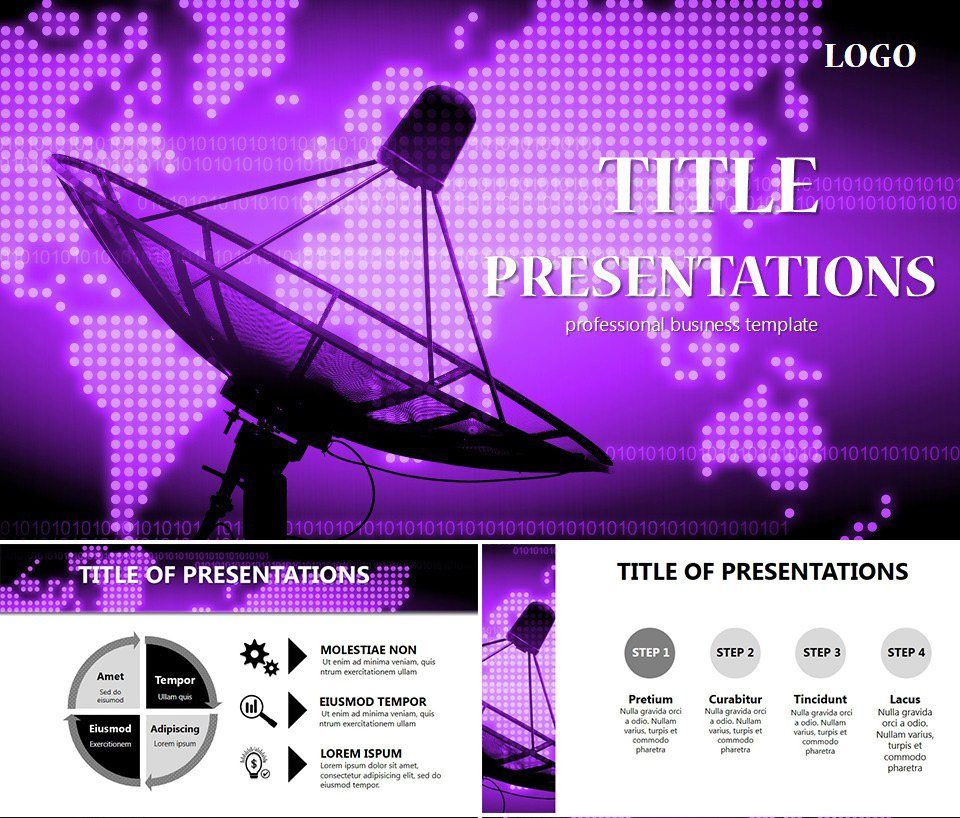 Satellite Work PowerPoint templates