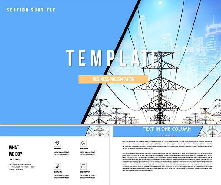 Transmission Tower PowerPoint Presentation Template
