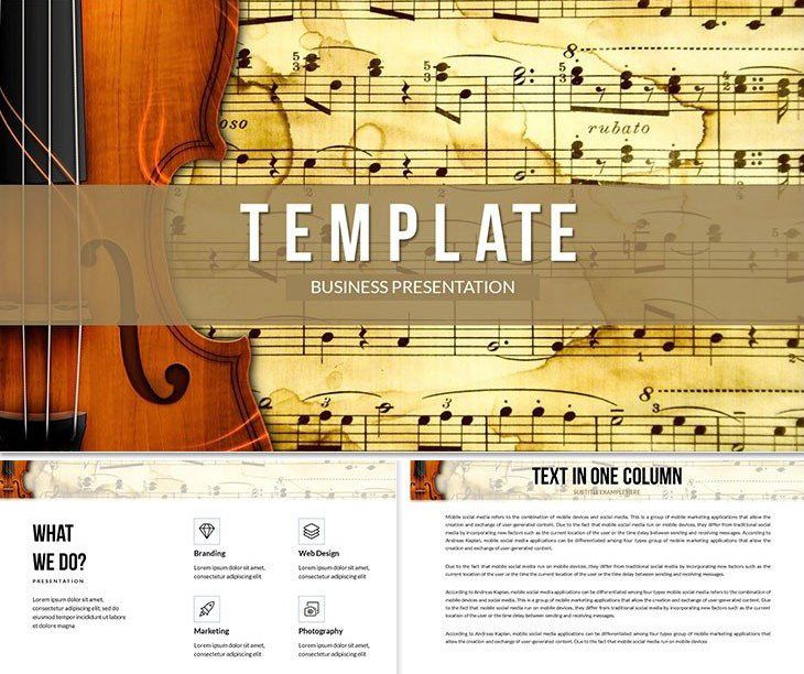 Music Notes Interactive PowerPoint Template - Download Presentation