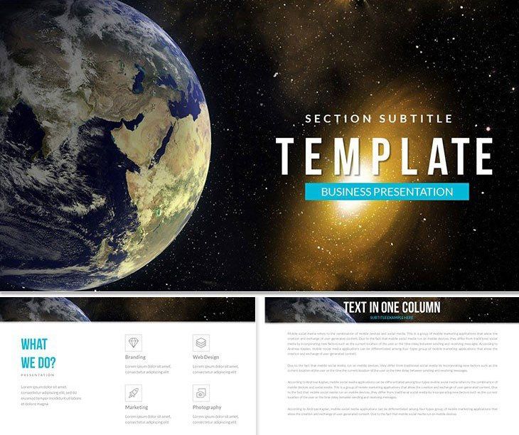 NASA Space Center PowerPoint template