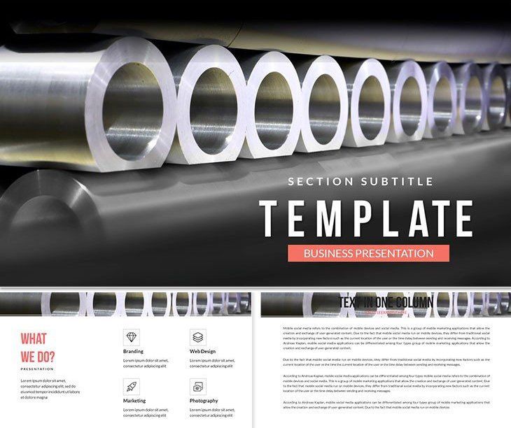 Stainless Steel Tube Stockists PowerPoint Template | Download Now