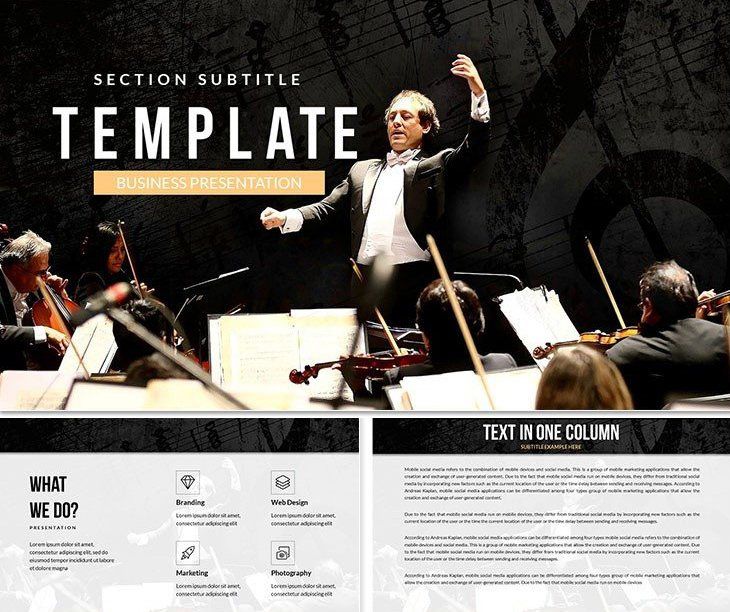 Conductor - Classical Music PowerPoint template