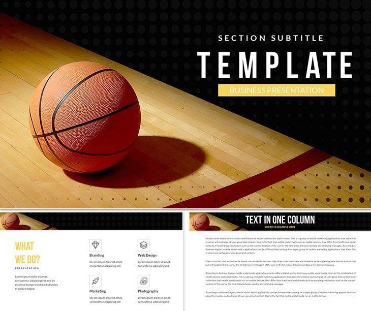 Game with Our Basketball PowerPoint Template: Presentation