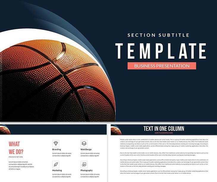 Basketball Games Sports PowerPoint templates