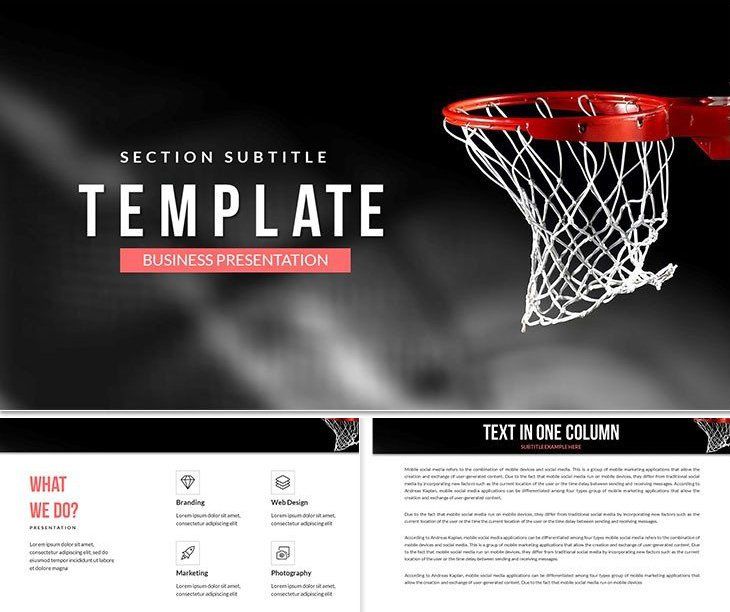 Basketball Rules PowerPoint templates