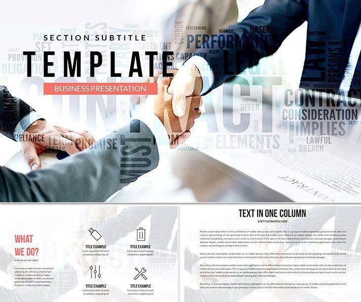 Contract PowerPoint Template Presentation