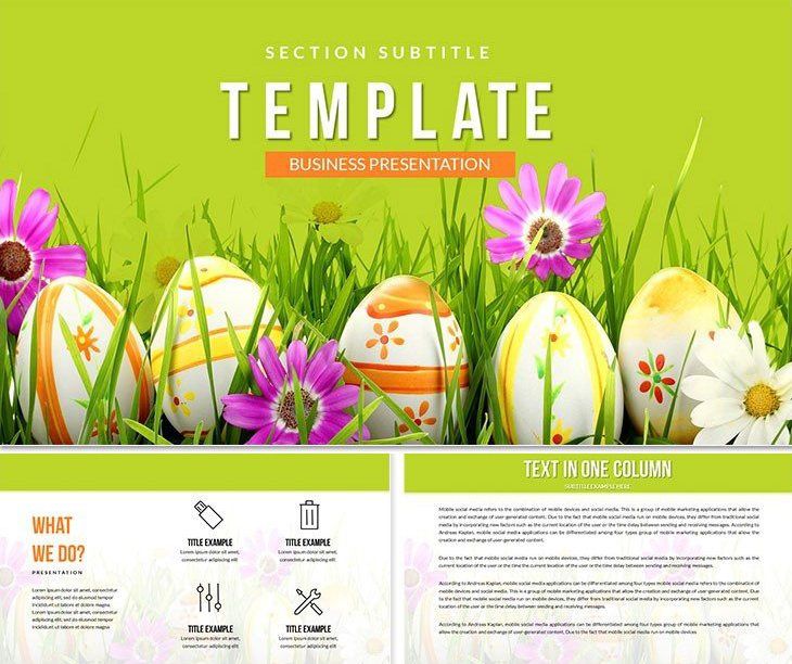 Easter eggs PowerPoint Templates