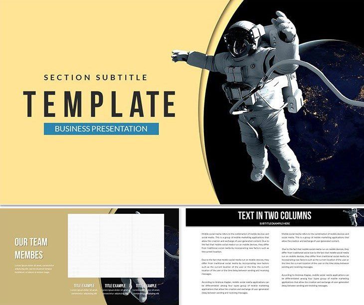 NASA Astronaut PowerPoint Template | Editable PPT for Space Presentations