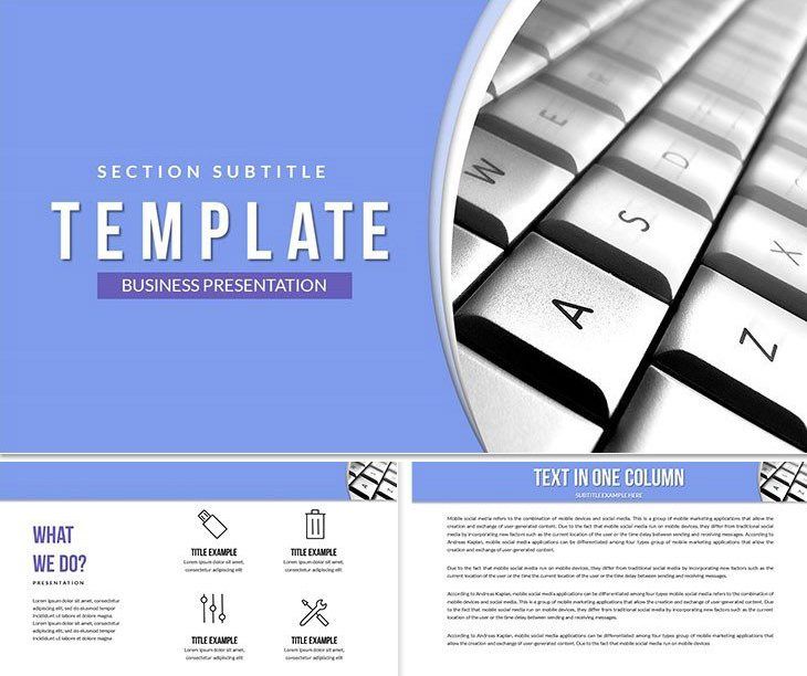 Keyboard for Beginners PowerPoint Template