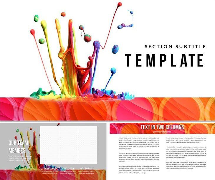 Abstract Color Picker PowerPoint templates
