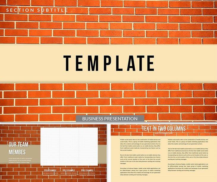 Building Bricks PowerPoint templates Presentation