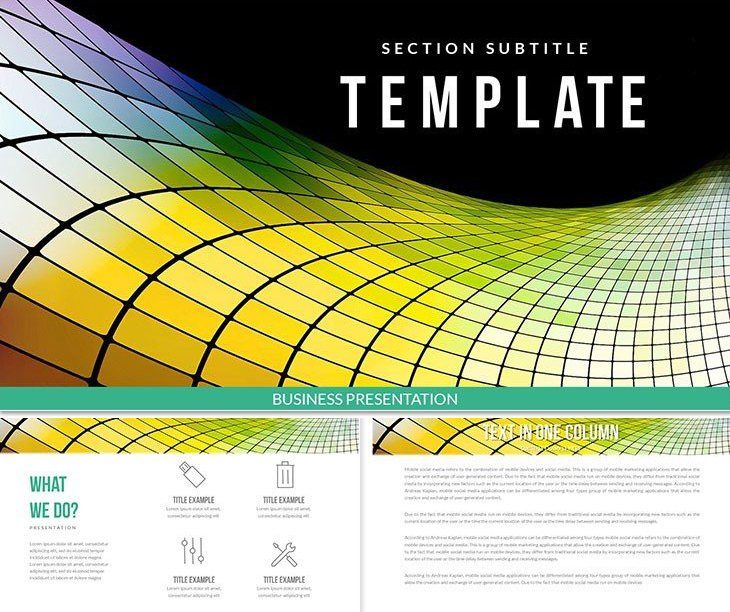 Pixel Shift PowerPoint template