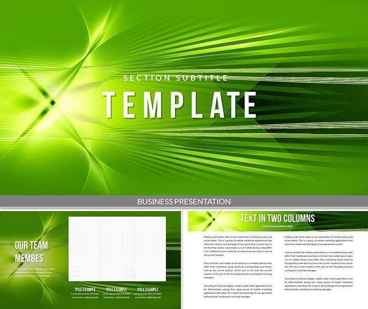 Illusion of Light PowerPoint template