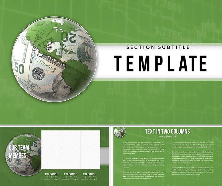 Financial News PowerPoint Template - Professional Financial Presentation