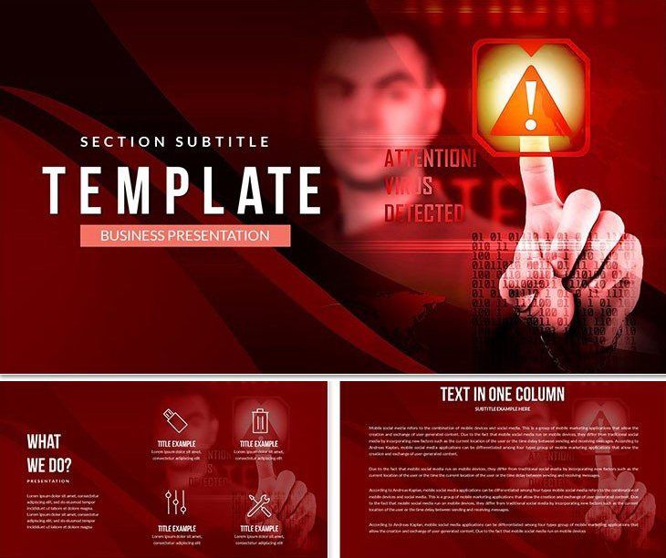 Attention! Virus Detected PowerPoint Template