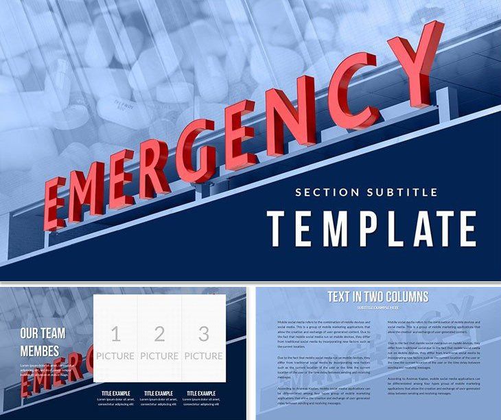 Emergency PowerPoint Template for Healthcare
