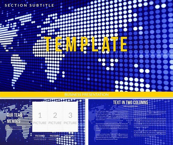 Global News Powerpoint Template Presentation