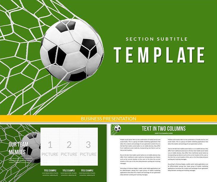 Football Statistics, Goal PowerPoint templates