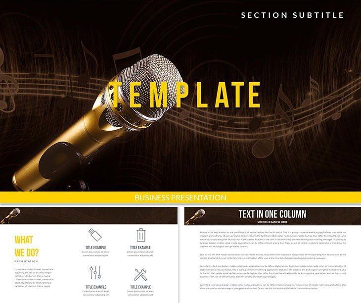 Affordable Microphones for Studio PowerPoint Templates