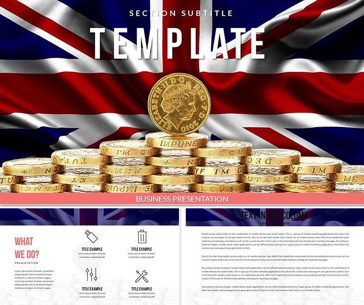 Currency of Great Britain - Pound Sterling PowerPoint templates
