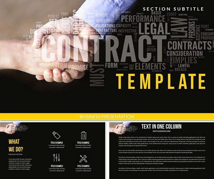 Legal Contract PowerPoint templates