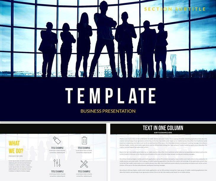 Leadership in Team PowerPoint templates