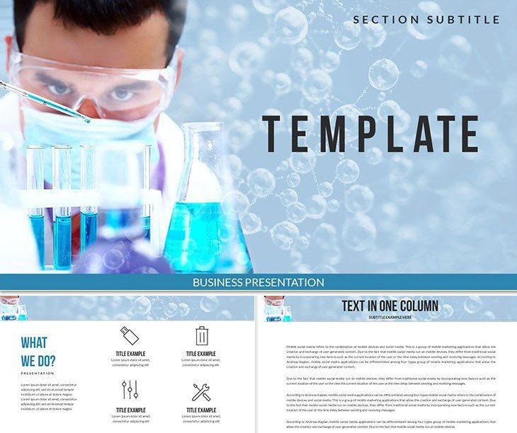 Chemistry - Scientific Laboratories PowerPoint templates