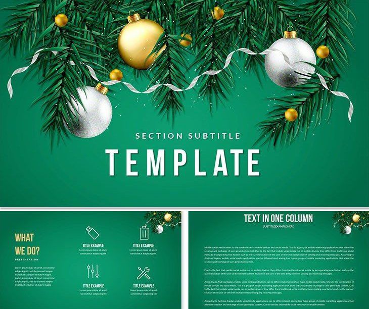 Ideas for Decorating Christmas Tree PowerPoint Template - Download Now
