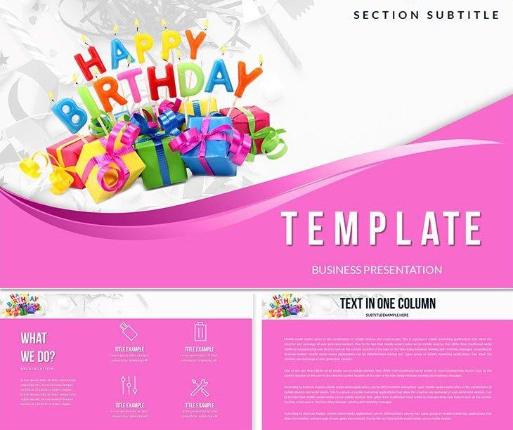 Congratulations Happy Birthday PowerPoint templates